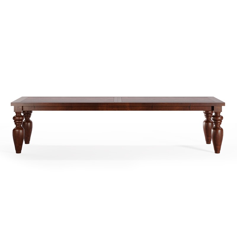 Mesa de Jantar Flower - Madeira Maciça 3,20m com Pés Torneados - Artefama